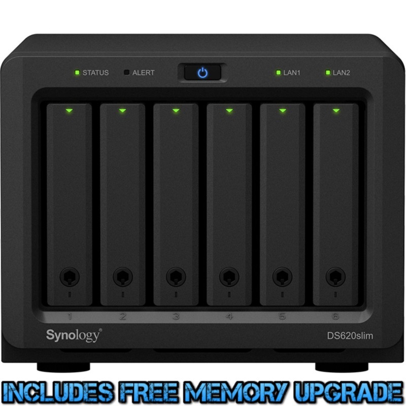 $799 Synology DiskStation DS620slim 1.5tb NAS 3x500gb Samsung 870 EVO ...